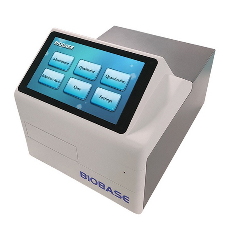 ELISA microplate reader with eight optical channels for use with 96 ...