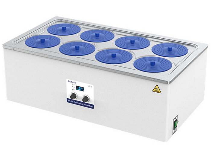 Biobase thermostatic water bath with 26L capacity and 8 ports
