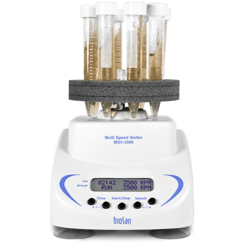Biosan high speed vortexer for PCR microtubes and 10, 15 and 50 mL tubes