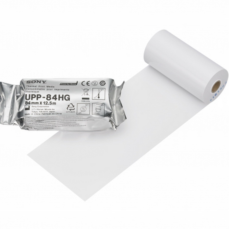 SONY UPP-84HG black and white A7 width thermal printer paper