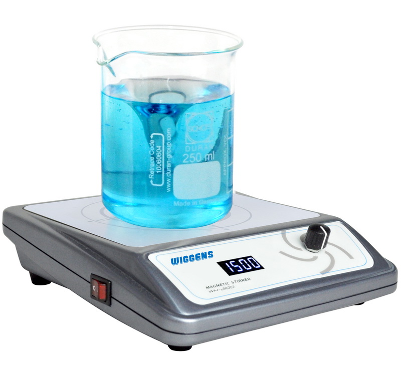 Wiggens magnetic stirrers with stainless steel plates
