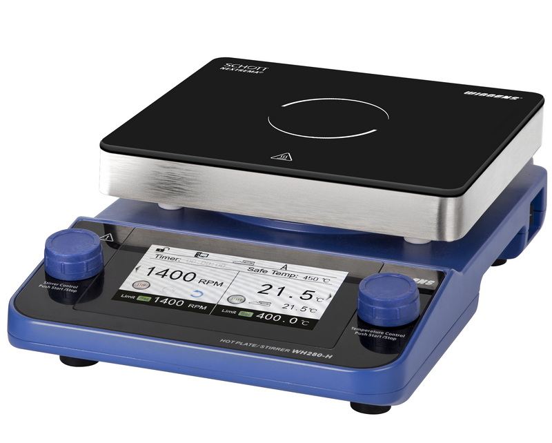 Wiggens hot plate and stirrer with ceramic glass plate and PID ...