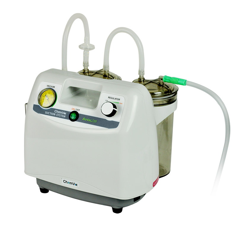 Wiggens BioVac 235 portable aspirator pump with dual suction bottles ...